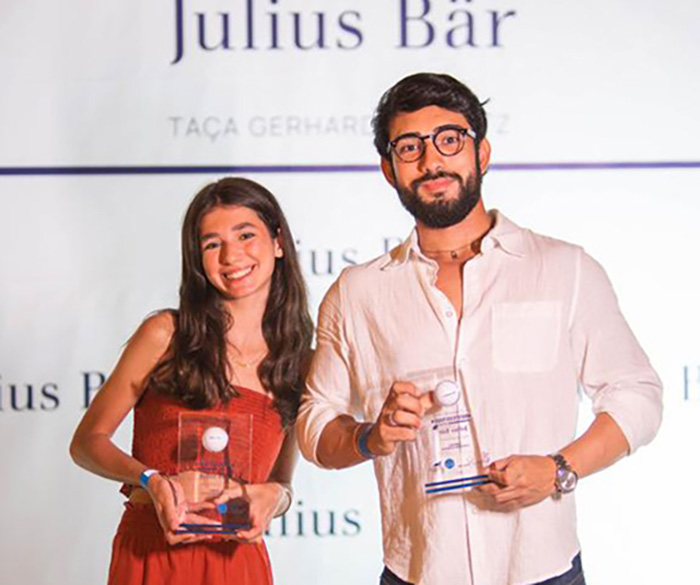 Kevin Silva e Isabella Apolinário vencem o Aberto do Frade Julius Bär ...